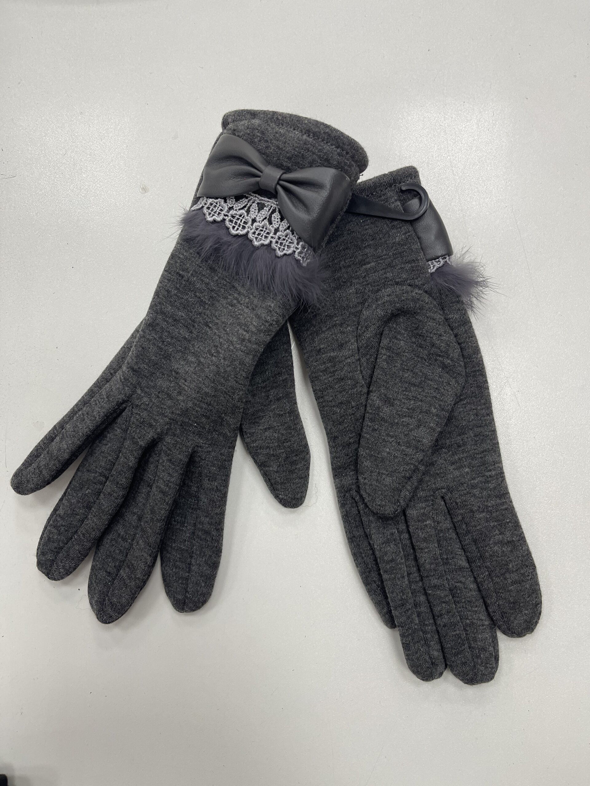 Pamučne rukavice s mašnom i perjem | Butik Antonija webshop